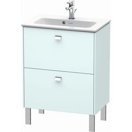 Duravit Brioso Waschtischunterbau BR440601009 620x389mm, Lichtblau Matt/Chrom, 2 Ausz&uuml;ge