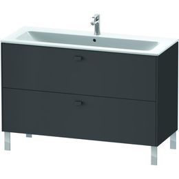 Duravit Brioso Waschtischunterbau BR440404949 1220x479mm, Graphit Matt, 2 Ausz&uuml;ge