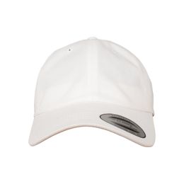 Flexfit Damen Snapback Cap "Flexfit Unisex Peached Cotton Twill Dad Cap"wei&szlig;, unifarben, 100% Baumwolle, Caps