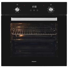 Exquisit Backofen "EBE76-9-H-020", B:59,5cm H:59,5cm T:56,7cm, schwarz, Back&ouml;fen, Hei&szlig;luft&Pizzastufe - ideal f&uuml;r ein Pizzabacken