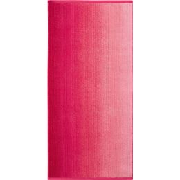 Handt&uuml;cher Dyckhoff, B:70cm L:140cm, pink, Walkfrottee, Frottier, Badezimmer, Handt&uuml;cher, "Colori", mit Farbverlauf