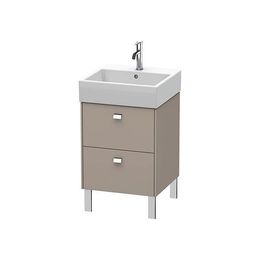 Duravit Brioso Waschtischunterbau BR443201043 484x459mm, Basalt Matt, 2 Ausz&uuml;ge, Griff Chrom