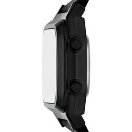 Skechers Herren Chronograph "FISKE", schwarz, Armbanduhren, Quarzuhr, Armbanduhr, Herrenuhr, Silikonarmband, digital, Tag