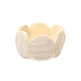 Damen Armband "Luise", beige, Collezione Alessandro, Holz, Armb&auml;nder