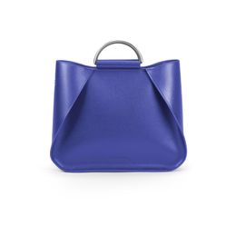 Gretchen Damen Henkeltasche "Erica Tote", blau, Leder, unifarben, Taschen, aus italienischem Rindsleder