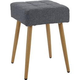 Hocker Inosign, B:32cm H:47cm T:32cm, grau, Webstoff aus 100% Polyester, K&uuml;che, Hocker, "Louise", quadratische Sitzfl&auml;che in 32 cm