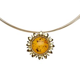 OSTSEE-SCHMUCK Damen Collier "OSTSEE-SCHMUCK Collier Sonne Collier Sonne", 45cm, Gelbgold 333, L: 42, gold, Gelbgold 333, Halsketten