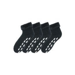 GO IN Damen ABS-Socken, Gr. 39, schwarz, Baumwolle, Elasthan, Polyamid, unifarben, Socken, mit Antirutschsohle und Vollfrottee
