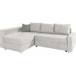Ecksofa Collection AB, B:223cm H:84cm T:91cm, silber, Zierkissen: 100%Polyester;Struktur (100% Polyester);Microfaser PRIMABELLE (100%