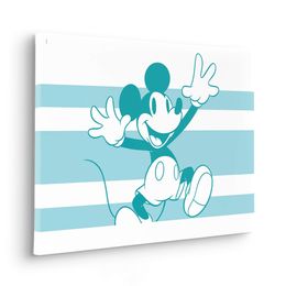 Leinwandbild Komar, B:40cm, blau, Holz, Papier, Wohnzimmer, Bilder, "Mickey Playful - Gr&ouml;&szlig;e 40 x 60 cm", Keilrahmenbild mi Echtholzrahmen