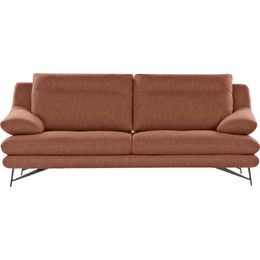 2-Sitzer Calia italia, B:180cm H:90cm T:96cm, rot, Sofas, "Cezanne, italienisches Designsofa mit erstklassigem Sitzkomfort", wahlweise mit