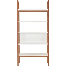 Standregal WOODMAN, wei&szlig;, Wohnzimmer, Regale, "Janek", im angesagten skandinavian Design, FSC-zertifiziert