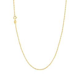 Amor Damen Collierkettchen "Singapurkettengliederung", Gelbgold 375, L: 42, gold, Gelbgold 375, Halsketten, Made in Germany