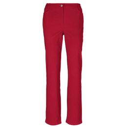 GOLDNER Damen Stoffhose "Kurzgr&ouml;&szlig;e Perfekte Super-Stretch-Hose CARLA", rot, Gr. 26, Obermaterial: 72% Viskose CV. 25% Polyamid PA. 3% Elasthan EL.,
