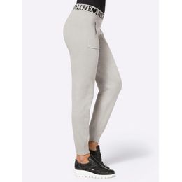 Damen Jogger Pants, beige, Gr. 36, Rick Cardona BY HEINE, unifarben, 52% Viskose, 26% Polyester, 22% Polyamid, Hosen