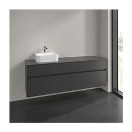 Villeroy & Boch Villeroy und Boch Collaro Waschtischunterschrank C10500VR 160x54,8x50cm, Waschtisch links, graphite