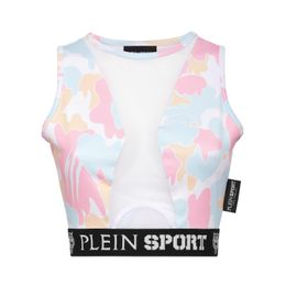 Plein Sport Kinder Lauftop "Camouflage", blau, Gr. S, Obermaterial: 90% Polyester, 10% Elasthan, Tops
