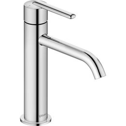 Duravit Balcoon Waschtischarmatur M BA1023002010 FreshStart und MinusFlow, Ausladung 138mm, ohne Zugstangen-Ablaufgarnitur, chrom Hochglanz