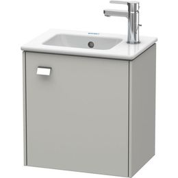 Duravit Brioso Waschtischunterbau BR4000R1007 420x442x289mm, Betongrau Matt, T&uuml;r r., Griff Chrom