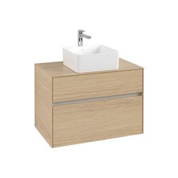 Villeroy & Boch Villeroy und Boch Collaro Waschtischunterschrank C03700VJ 80 x 54,8 x 50 cm, Waschtisch mittig, Nordic Oak