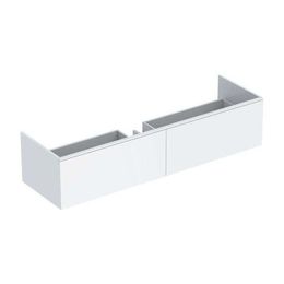 Geberit Xeno&sup2; Waschtisch-Unterschrank 500346011 159,5x35x47,3cm, mit 2 Schubladen, matt/VARICOR wei&szlig; Nr. 016