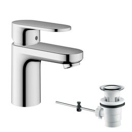 Hansgrohe Vernis Blend 70 Waschtischarmatur 71550000 mit Zugstangen-Ablaufgarnitur, chrom