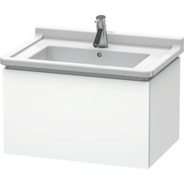 Duravit L-Cube Waschtisch-Unterschrank LC616401818 67 x 46,9 cm, wei&szlig; matt, 1 Auszug, wandh&auml;ngend