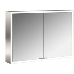 Emco prime Aufputz-Lichtspiegelschrank 949706283 1000x700mm, 2-t&uuml;rig, aluminium/spiegel