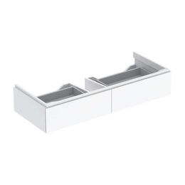 Geberit Xeno&sup2; Waschtisch-Unterschrank 500517011 117,4x22x46,2cm, mit 2 Schubladen, hochgl&auml;nzend/wei&szlig;