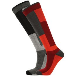 WHISTLER Herren Socken "Corsicana", Gr. 35, rot, 40% Wolle, 40% Polyacryl, 11% Polyamid, 7% Polyester, 2% Elasthan, mehrfarbig, Socken, im