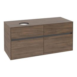 Villeroy & Boch Villeroy und Boch Collaro Waschtischunterschrank C04200VH 120 x 54,8 x 50 cm, Waschtisch links, Arizona Oak