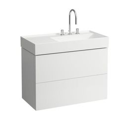 Laufen Kartell Waschtisch-Unterschrank H4076080336401 88x60x45cm, 2 Schubladen, wei&szlig; matt