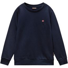Napapijri Jungen Sweatshirt "Balis", blau, Gr. 12, Sweatware, Obermaterial: 80% Baumwolle, 20% Polyester, Sweatshirts, Basic, Rundhals, relaxed fit