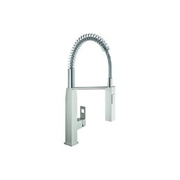 Grohe Eurocube K&uuml;chenarmatur 31395DC0 supersteel, C-Auslauf, mit Profibrause