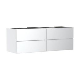 Hansgrohe Xevolos E Waschtischunterschrank 54199320 1570x555x550mm, 4 Schubladen, mattwei&szlig;, wei&szlig; metallic