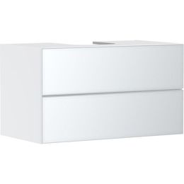 Hansgrohe Xevolos E Waschtischunterschrank 54190320 980x555x550mm, 2 Schubladen, mattwei&szlig;, wei&szlig; metallic
