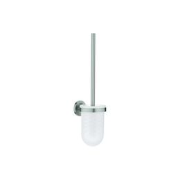 Grohe Essentials WC-B&uuml;rstengarnitur 40374DC1 supersteel, Wandmodell, verdeckte Befestigung