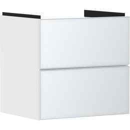 Hansgrohe Xevolos E Waschtischunterschrank 54175320 580x555x475mm, 2 Schubladen, mattwei&szlig;, wei&szlig; metallic