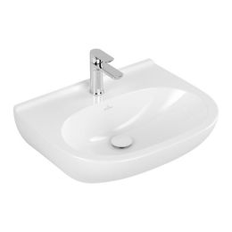 Villeroy & Boch Villeroy & Boch O.Novo Waschtisch 51606101 60 x 49 cm, weiss, 1 Hahnloch, ohne &Uuml;berlauf