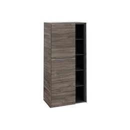 Villeroy & Boch Villeroy und Boch Subway 3.0 Mittelschrank C59800RK 57,4x120x36,2cm, Schanier links/Griff Aluminium gl&auml;nzend, stone oak