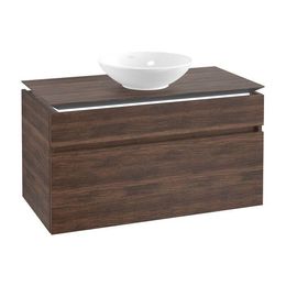 Villeroy & Boch Villeroy & Boch Legato Waschtischunterschrank B572L0VH 100x55x50cm, mit LED-Beleuchtung, Arizona Oak