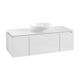 Villeroy & Boch Villeroy & Boch Legato Waschtischunterschrank B577L0DH 120x38x50cm, mit LED-Beleuchtung, Glossy White