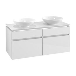 Villeroy & Boch Villeroy & Boch Legato Waschtischunterschrank B584L0DH 120x55x50cm, mit LED-Beleuchtung, Glossy White