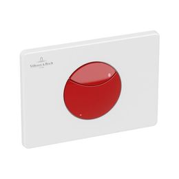 Villeroy & Boch Villeroy und Boch WC-Bet&auml;tigungsplatte 922374P4 20,5 x 14,5 x 2,2 cm, Kunststoff, f&uuml;r Kinder, cherry red