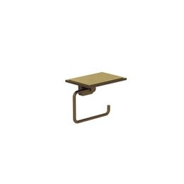 Kludi VELA S Toilettenpapierhalter 25971N1 mit Ablage Brushed Bronze
