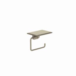 Kludi VELA S Toilettenpapierhalter 25971N5 mit Ablage Stainless Brushed Nickel PVD
