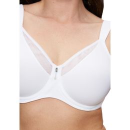 Triumph Damen Minimizer-BH "True Shape Sensation", Gr. 80, wei&szlig;, Jersey, Obermaterial: 65% Polyamid, 26% Elasthan, 9% Polyester, BHs, verkleinert die
