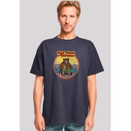 F4NT4STIC Herren T-Shirt "US National Parks Make Friends At Yellowstone", blau, Gr. M, Obermaterial: 100% Baumwolle, Shirts, Premium Qualit&auml;t