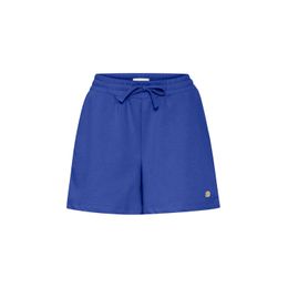 oxmo Damen Sweatshorts "Sweatshorts OXSafri", blau, Gr. L, Obermaterial: 65% Baumwolle CO. 35% Polyester PES., Hosen