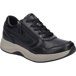 Josef Seibel Damen Sneaker "Elli 06, schwarz", Gr. 39schwarz, Obermaterial: 80% Rindsleder Leather cow. 20% Textilmaterial TEXMAT., Schuhe